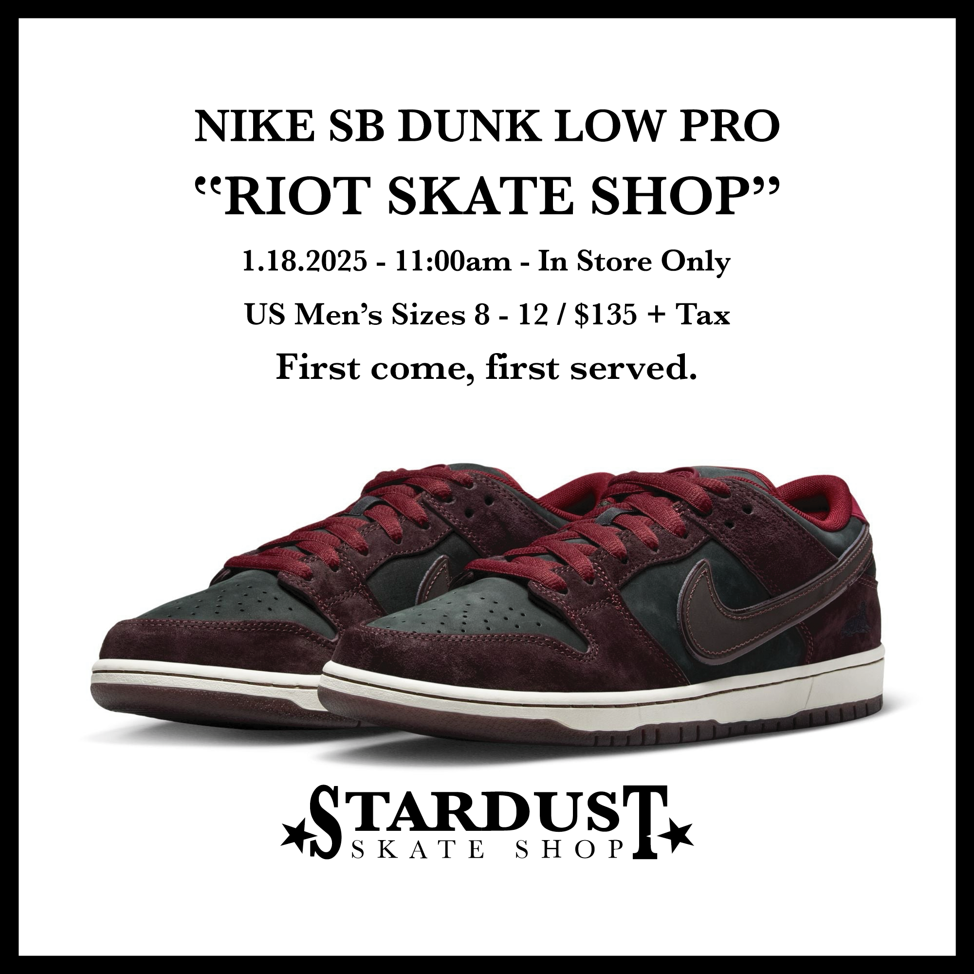 NIKE SB x RIOT SKATE SHOP – Stardust Skate Shop
