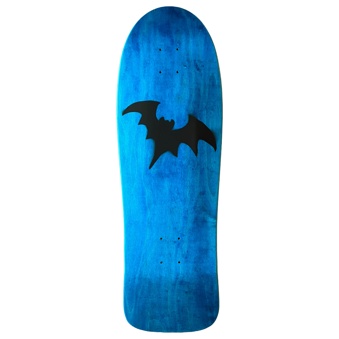 Stardust Blue / Matte Black Bat 041 Old School Shaped Deck 10.0 ...