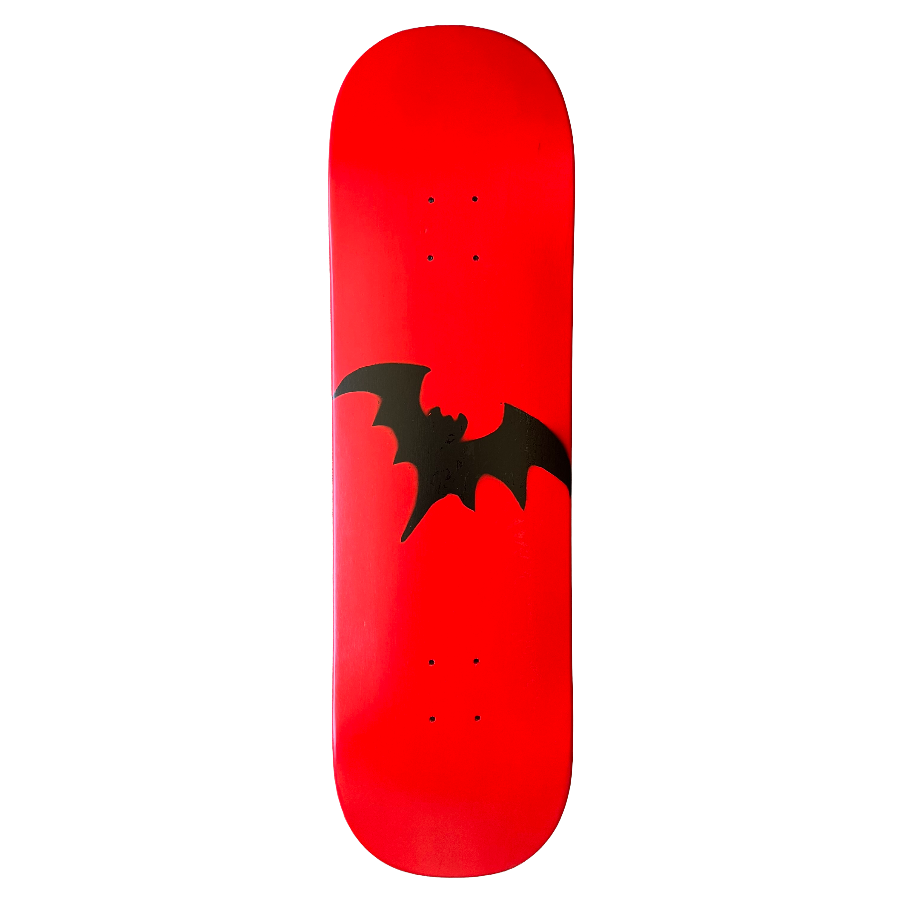 Stardust Full Bright Red / Matte Black Bat Deck 041 8.75" (Full Cut ...